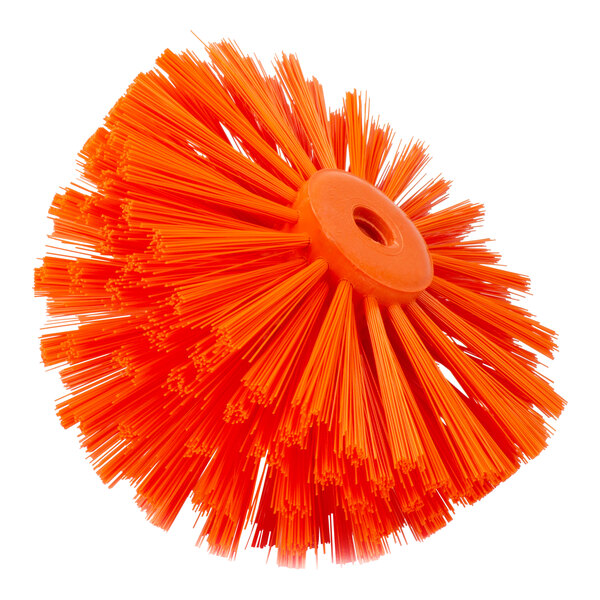 Carlisle Sparta 8" Orange Pipe and Valve Brush 45008EC24