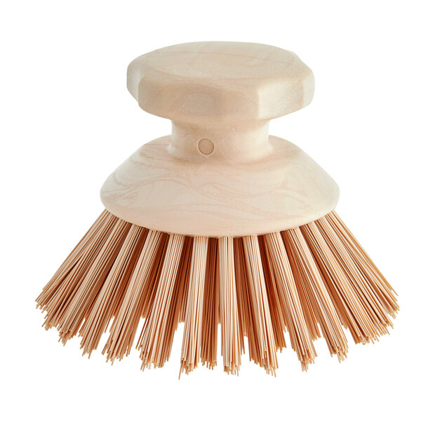 Carlisle Sparta 42395EC25 5" Tan Round Palm Scrub Brush