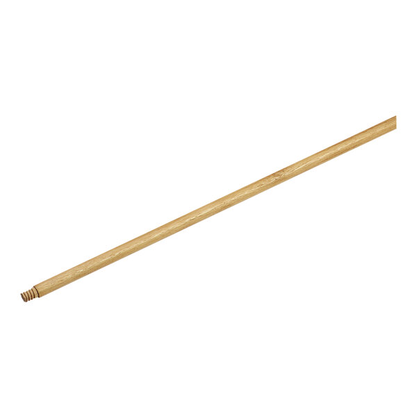 Carlisle 4027100 Flo-Pac 60" Threaded Wood Broom / Squeegee Handle