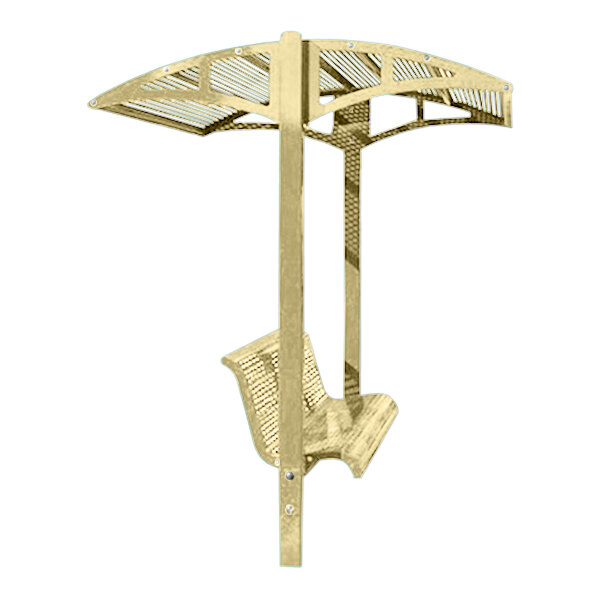 Paris Site Furnishings Shade Series 6' Beige Surface Mounted Park Bench ...