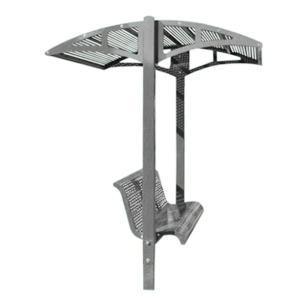 Paris Site Furnishings Shade Series 6' Window Gray Surface Mounted Park ...