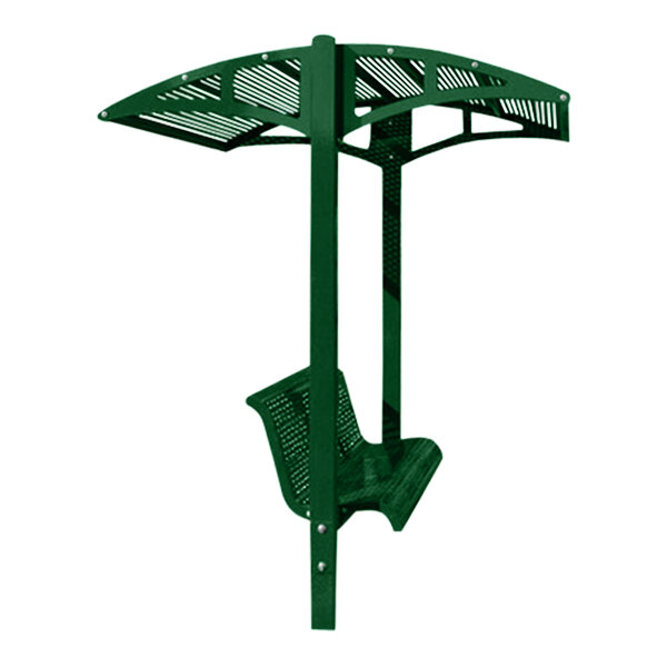 Paris Site Furnishings Shade Series 6' Moss Green Surface Mounted Park ...