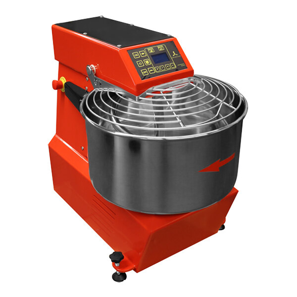 Arcobaleno ASM50 Clara 53 Qt. / 95 lb. Two-Speed Spiral Dough Mixer - 220V, 3 Phase, 3 HP