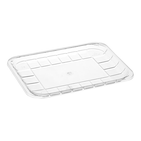 CKF 86668 (#2S) 6" x 8 3/8" x 11/16" Clear PET Plastic Meat Tray - 500/Case