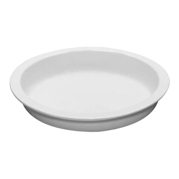 Eastern Tabletop PFP118 8 Qt. Full Size Round White Porcelain Food Pan ...