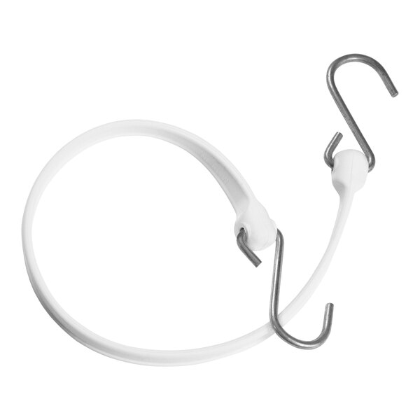 The Better Bungee 24" White Polyurethane Strap with Galvanized Steel S ...