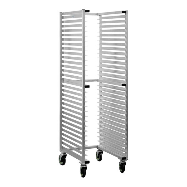 New Age 30 Pan End Load Aluminum U-Type Nesting Bun / Sheet Pan Rack 1330U
