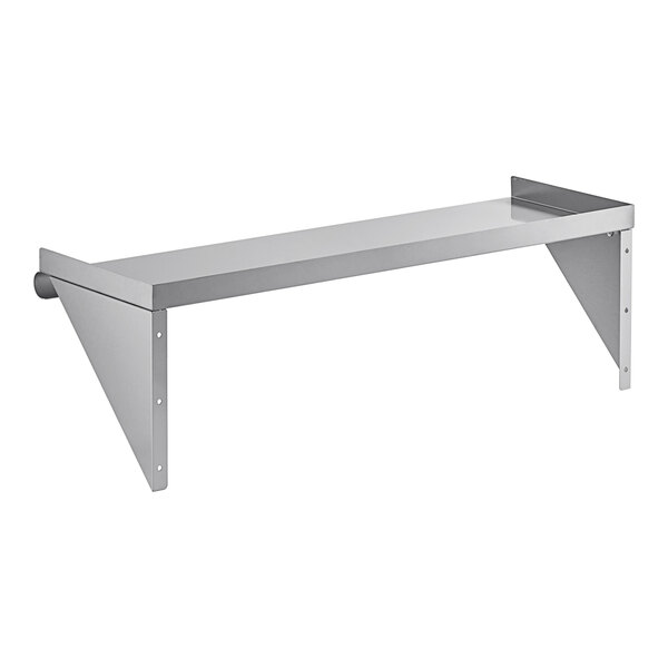 Regency 12" x 36" 18 Gauge Stainless Steel Solid Wall Shelf with ...