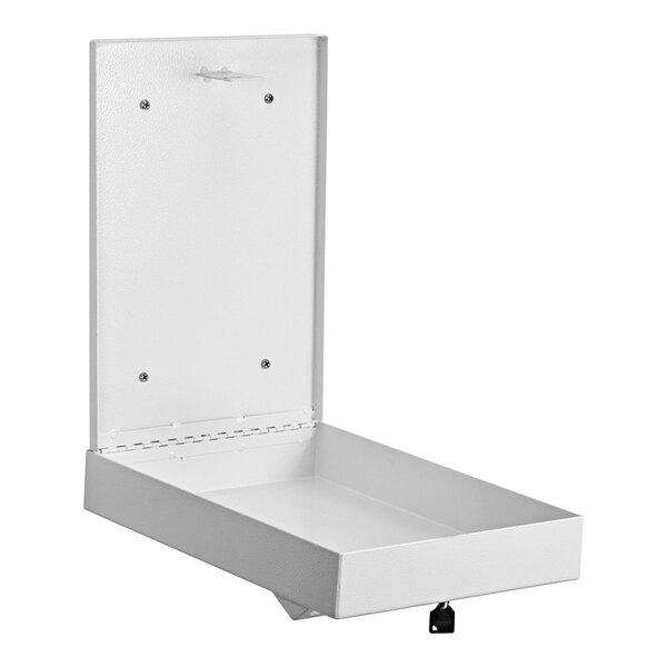 ADIRoffice 11" x 2 7/16" x 16" White Steel Outdoor Wall Mounted Drop ...