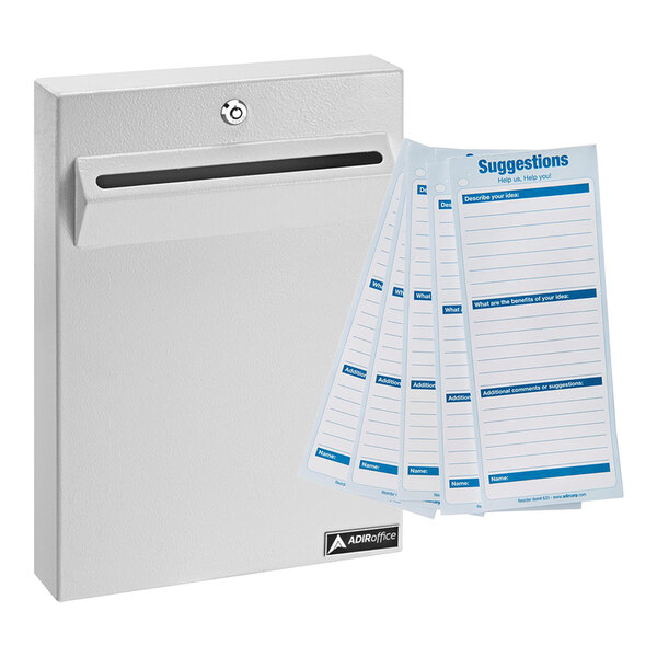 ADIRoffice 11" x 2 7/16" x 16" White Steel Outdoor Wall Mounted Drop ...