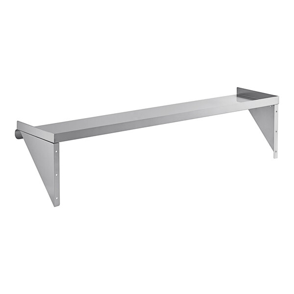 Regency 12" x 48" 18 Gauge Stainless Steel Solid Wall Shelf with ...