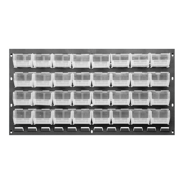 Quantum 36" x 19" Gray Steel Louvered Panel with (32) 5 3/8" x 4 1/8" x ...