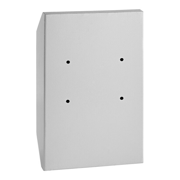 ADIRoffice 10" x 4" x 16 5/16" White Steel Outdoor Wall Mounted Drop ...