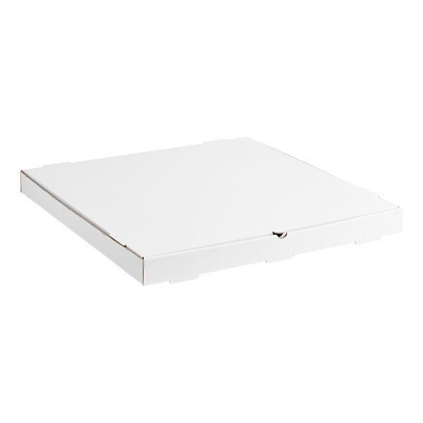 Choice 24" x 24" x 2" White Customizable Corrugated Plain Pizza Box ...
