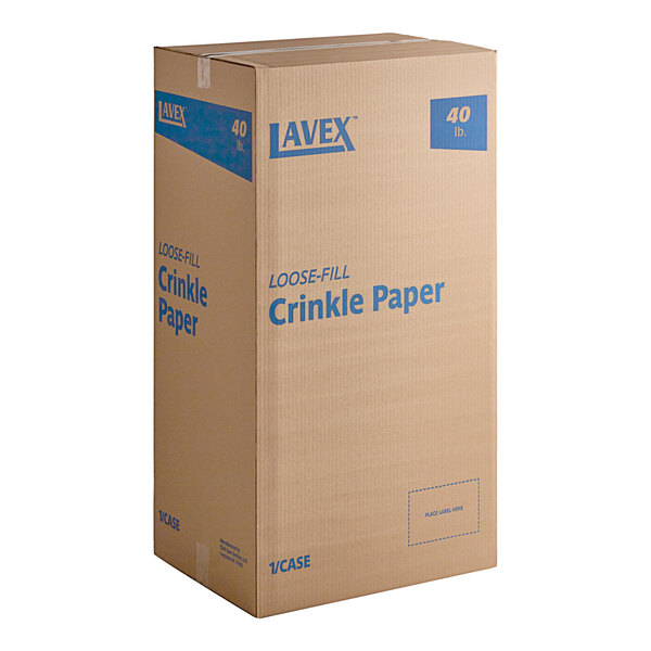 Lavex 40 lb. Crinkle Paper Shred Yellow