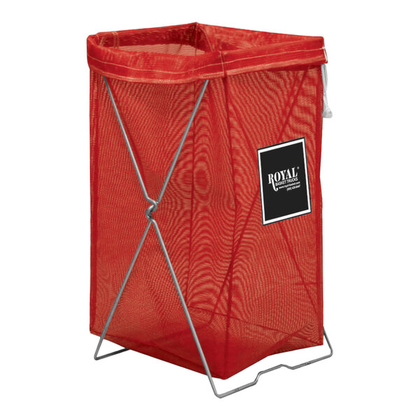 Royal Basket Trucks 30 Gallon Red Mesh Hamper Kit R00-RRX-HMK