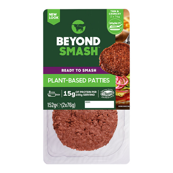 Beyond Meat 2.5 oz. Plant-Based Vegan Smashable Burger Patty - 66/Case