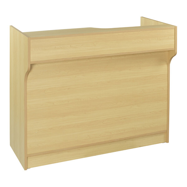 48" x 22" x 42" Maple Ledgetop Cash Wrap Counter