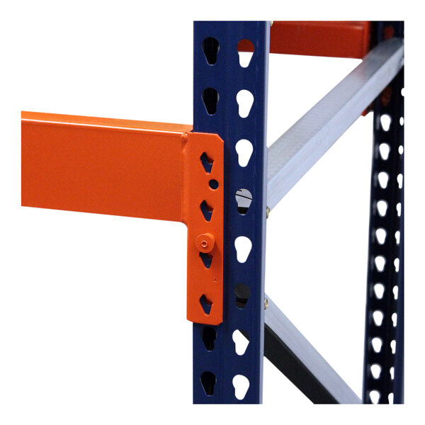 Interlake Mecalux 108" x 42" x 120" Blue / Orange Heavy-Duty Bolted ...