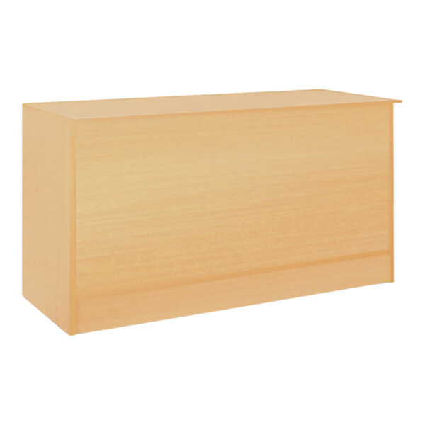 70" x 20" x 38" Maple Cash Register and Checkout Service Counter