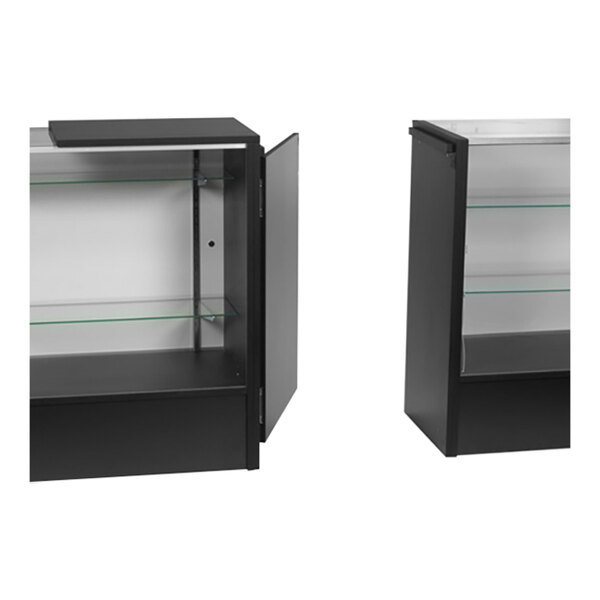23" x 18" x 38" Employee Pass-Through System with Swing Open Top and Door