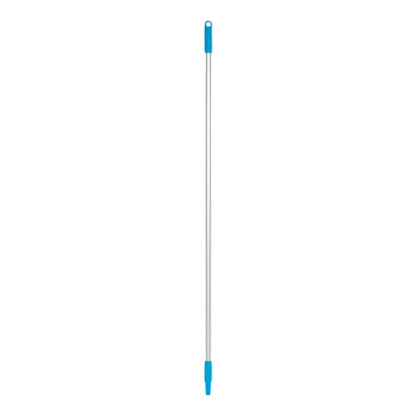 Vikan 29593 57 1/2" Blue Threaded Aluminum Handle