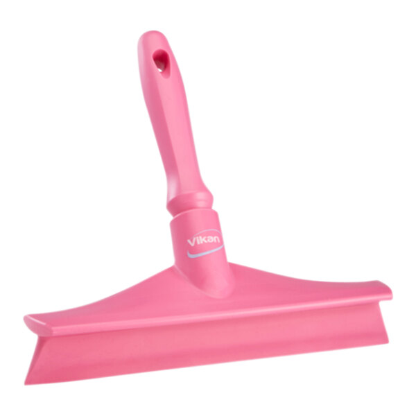Vikan 71251 9 5/8" Pink Ultra-Hygienic Single Blade Rubber Table ...