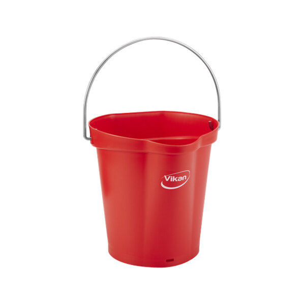 Vikan 56884 1.5 Gallon Red Bucket