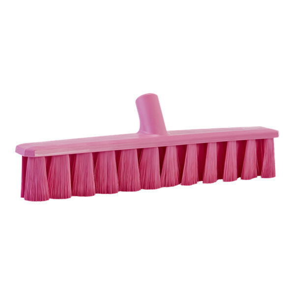 Vikan Ultra Safe Technology 31711 15 11/16" Pink Broom Head with Soft ...