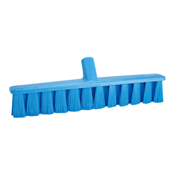 Vikan Ultra Safe Technology 31713 15 11/16" Blue Broom Head with Soft ...