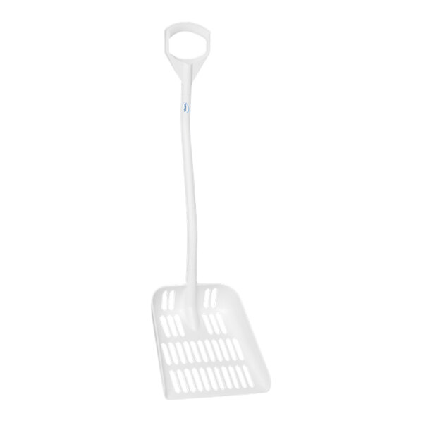 Vikan 14" Wide White Ergonomic Polypropylene Food Service Shovel with ...