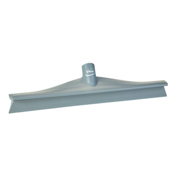 Vikan 714088 15 3/4" Gray Ultra-Hygienic Rubber Floor Squeegee