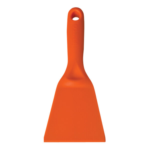 Vikan 3" Orange Polypropylene Hand Scraper 69617