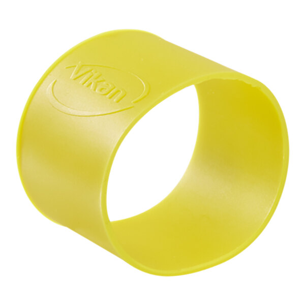 Vikan 98026 1 1/2" Yellow Color-Coding Rubber Band - 5/Pack
