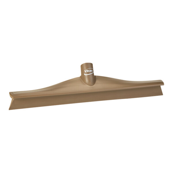 Vikan 714066 15 3/4" Brown Ultra-Hygienic Single Blade Rubber Floor ...