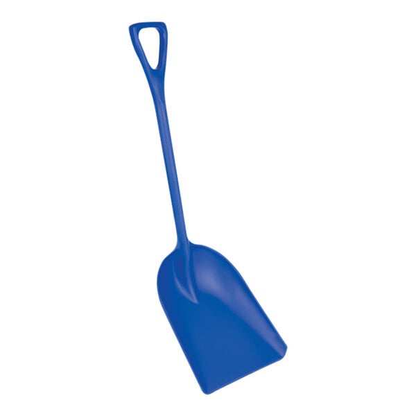 Vikan 14" Wide Blue One-Piece Polypropylene Food Service Shovel 69823