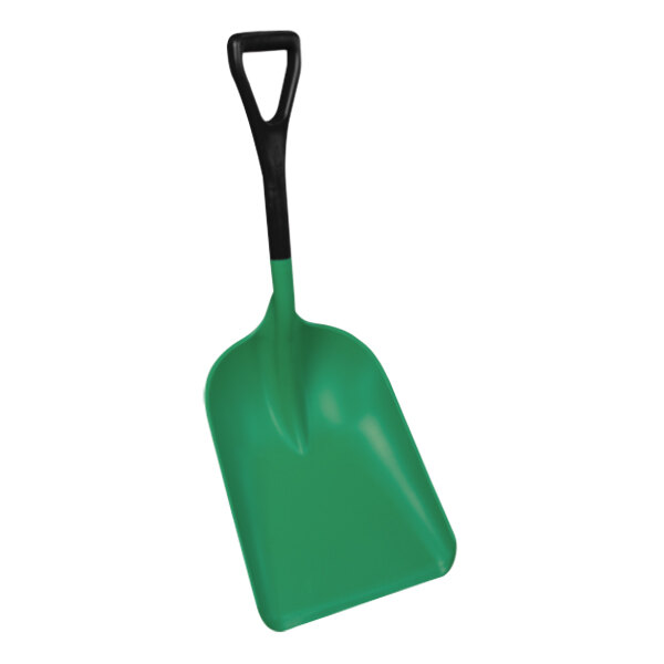 Remco 14" Wide Green / Black Polypropylene Large Blade Safety Shovel ...