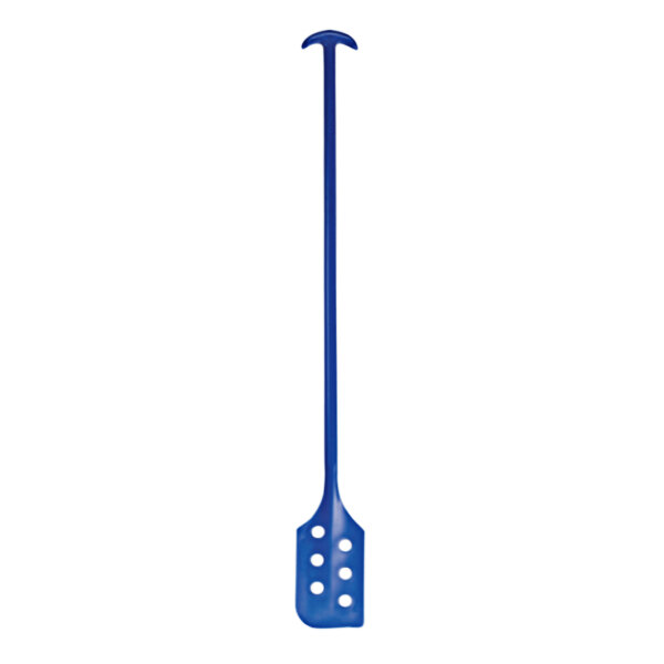 Vikan 52" x 6" Blue Polypropylene Mixing Paddle / Scraper with Holes 67763