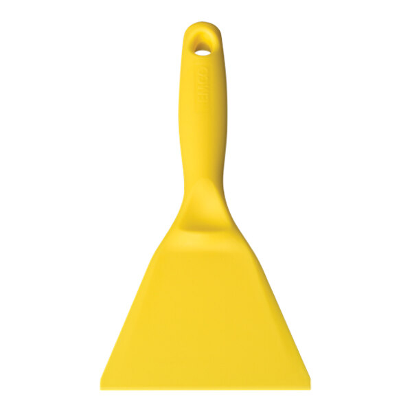 Vikan 4" Yellow Polypropylene Hand Scraper 69626