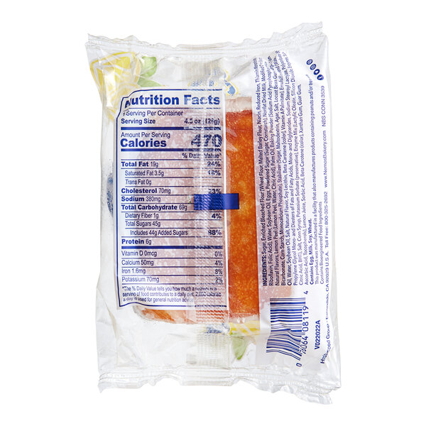 Ne-Mo's Bakery Frozen Individually Wrapped Iced Lemon Cake Bread 4.5 oz ...