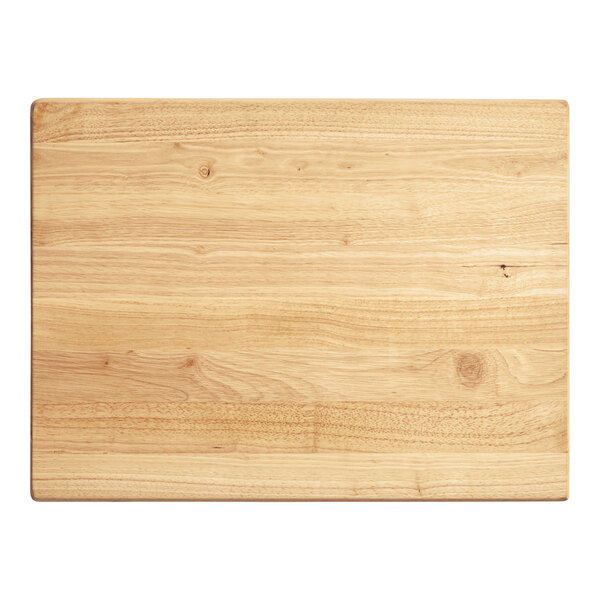 Choice 24" x 18" x 1 3/4" Wood Cutting Board with Rounded Edges