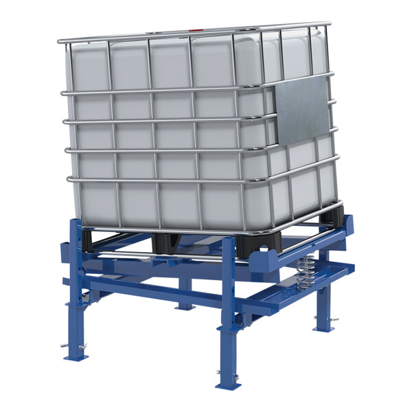 Vestil Blue Steel Intermediate Bulk Container Tilt Stand with ...