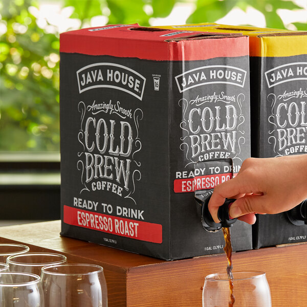 Java House Espresso Roast Cold Brew Coffee 1 Gallon Bag in Box