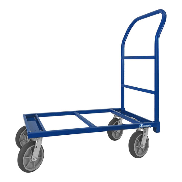 Jescraft 24" x 36" Heavy-Duty Fully Welded Steel Flat Dolly with Push ...