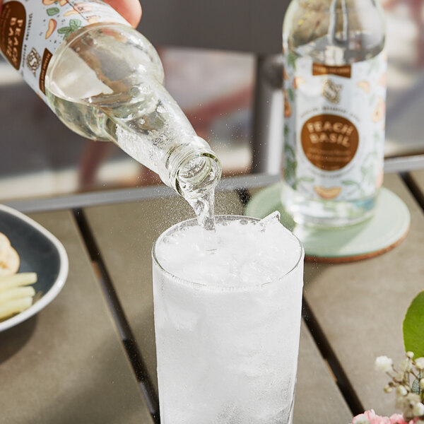 Reading Soda Works Peach Basil Sparkling Botanical Soda 12 fl. oz. - 12 ...