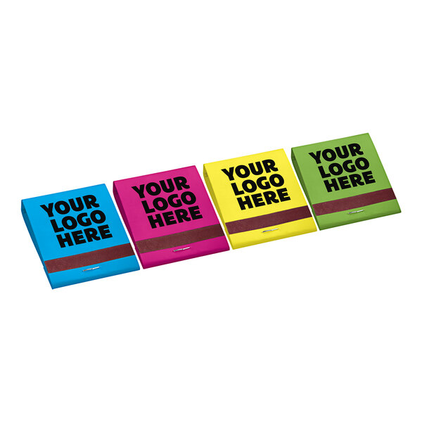D.D. Bean & Sons Co 20-Strike Customizable Neon Assorted Matchbook ...