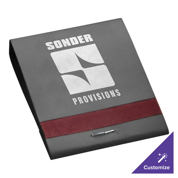 D.D. Bean & Sons Co 20-Strike Customizable Black / White Matchbook ...