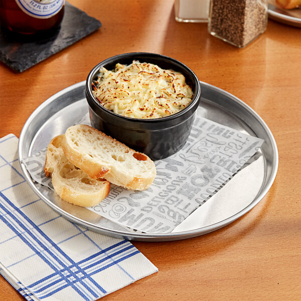 Choice 8" x 1/2" Round Aluminum Sizzler Platter