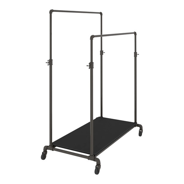 Econoco Pipeline 50" x 29" x 78" Anthracite Gray Ballet Garment Rack ...