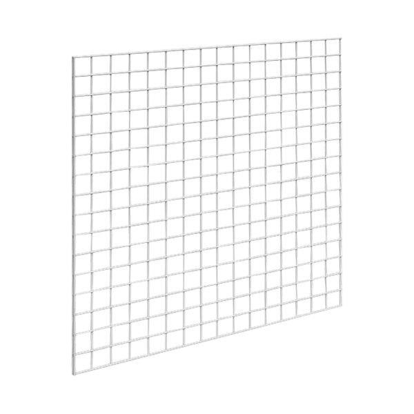 Econoco 48" x 48" White Steel Grid Panel